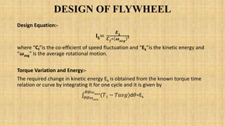 Designing of fly wheel | PPTX