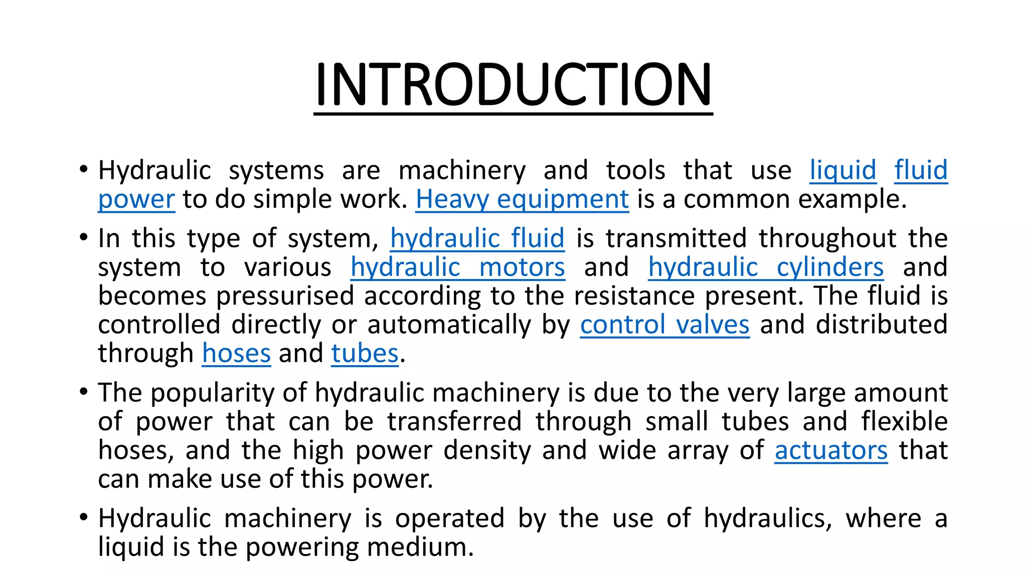 Designing of hydraulic system | PPTX