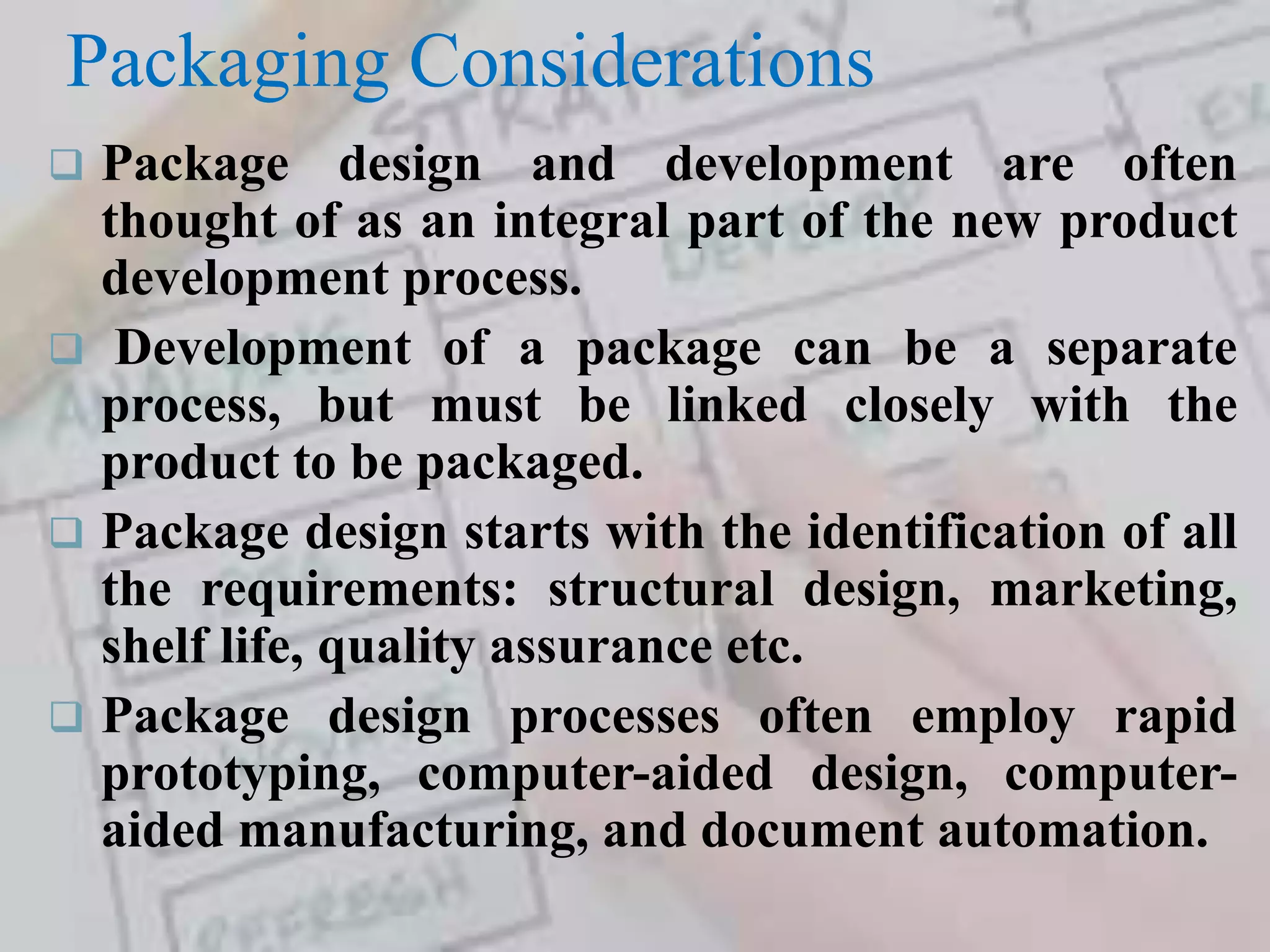 Designing of packaging materials for international market | PPTX
