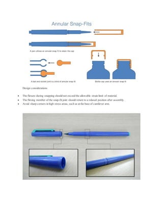 Designing of plastic products for injection moulding | DOCX