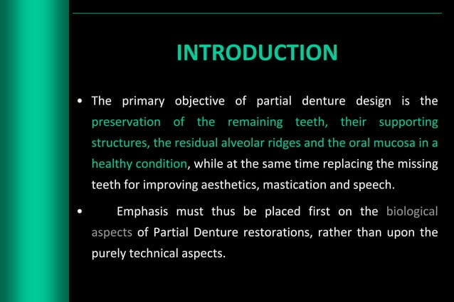 Designing of rpd | PPTX | Dental Health | Diseases and Conditions