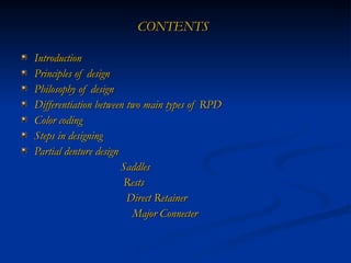 designing of rpd.ppt designing of denture | PPT