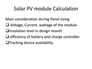 Design Aspect of Standalone PV system | PPTX