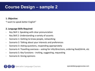 Designing One-to-One Language Courses | PPT