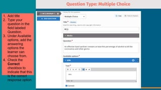 Designing Open Book Exam(OBE): online One best Answer Design Tool | PPT
