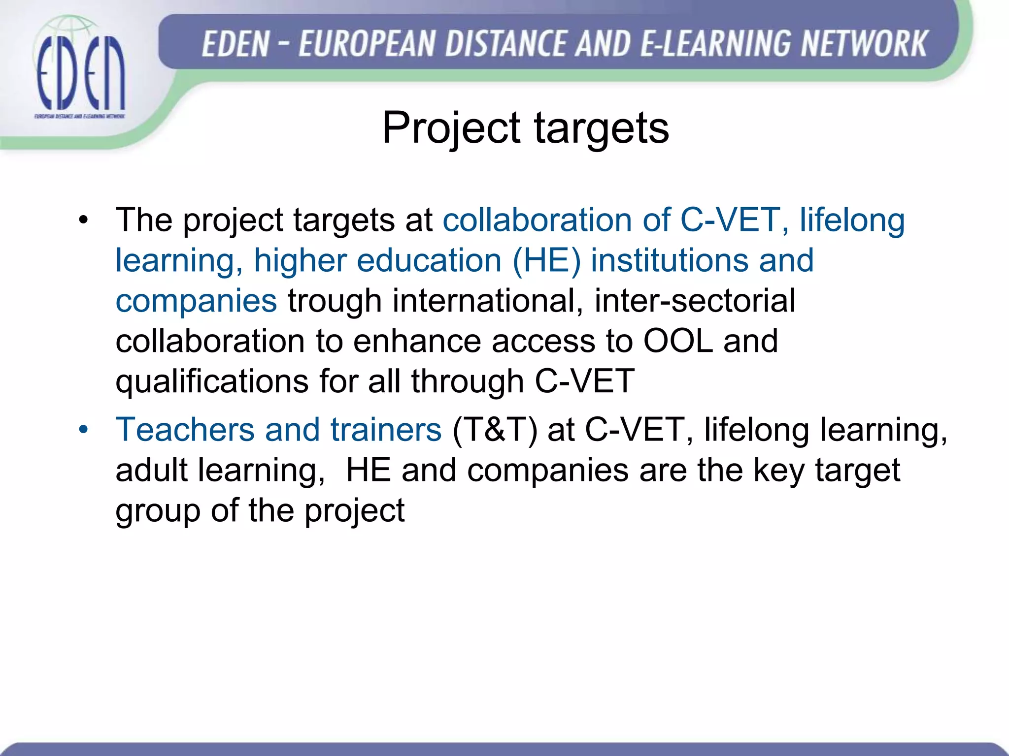 European Distance Learning Week: "Designing open and non-formal ...