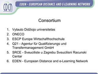 European Distance Learning Week: "Designing open and non-formal ...