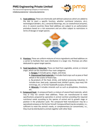 Designing parameters for animal feed industry- Definition, Types, Designing Parameter | PDF