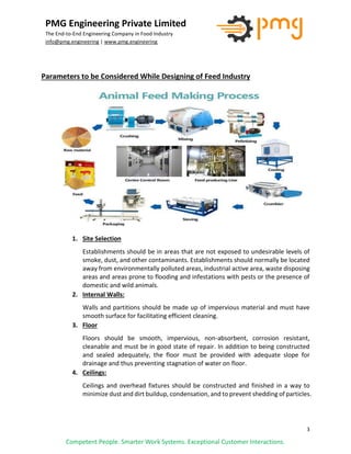 Designing parameters for animal feed industry- Definition, Types ...