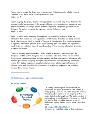 Designing performance appraisal system | PDF