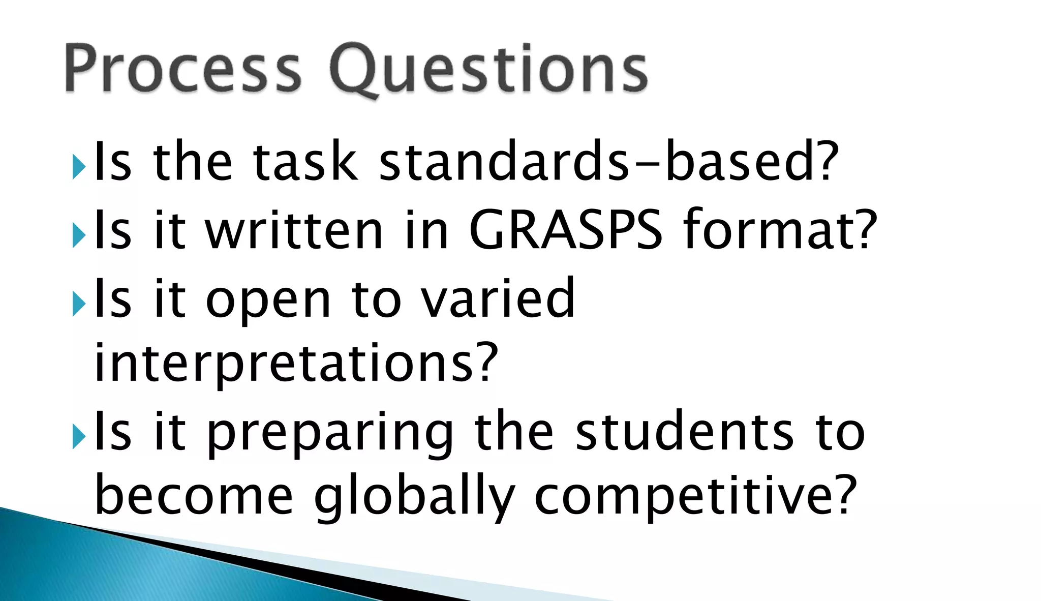 Designing performance task | PPTX