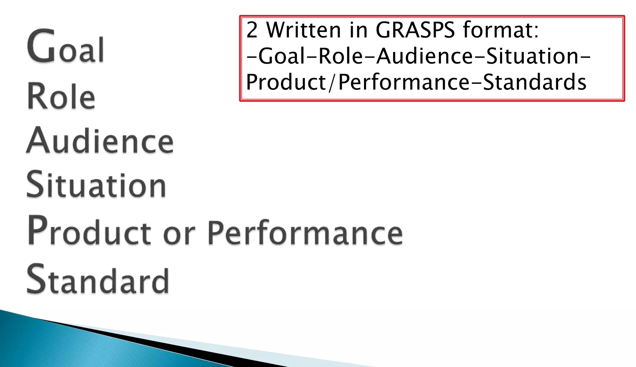 Designing performance task | PPTX