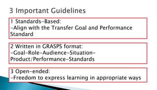 Designing performance task | PPTX