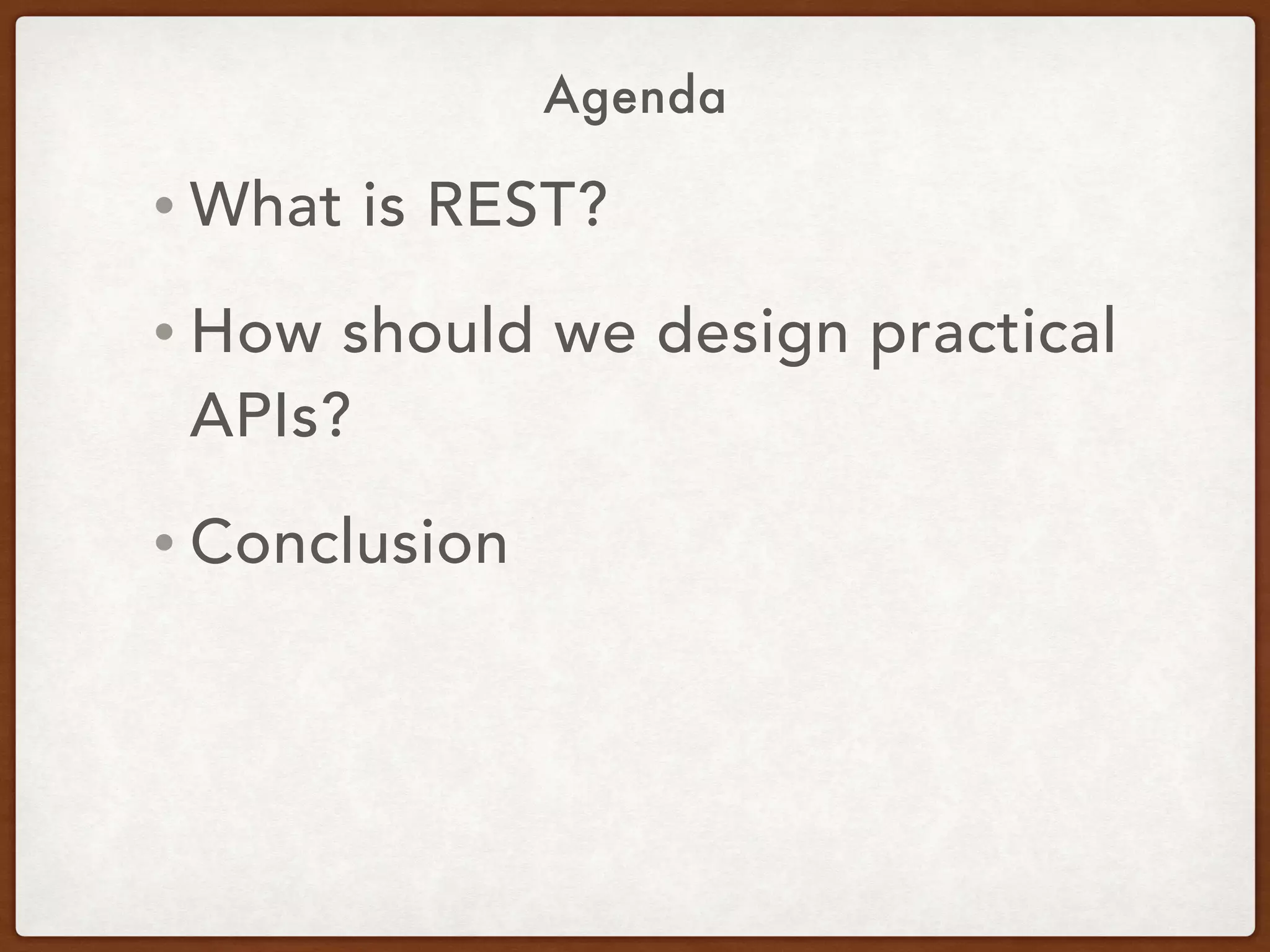 Designing Practical RESTful APIs | PPT