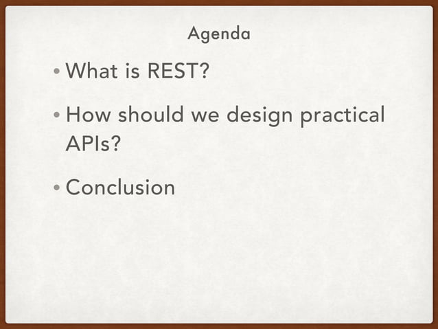 Designing Practical RESTful APIs | PPT