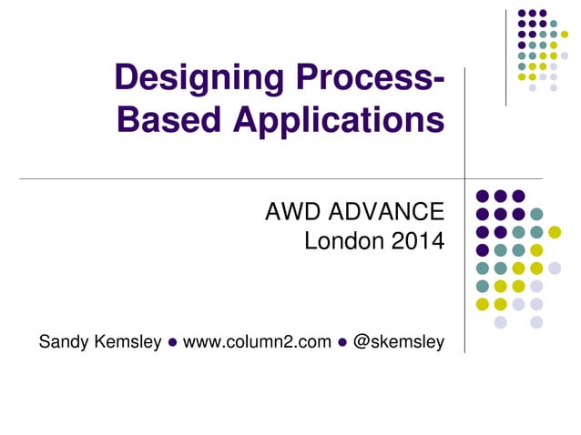 Designing Process-Based Applications | PPT