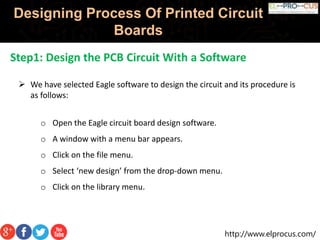 Designing process of printed circuit boards | PPTX