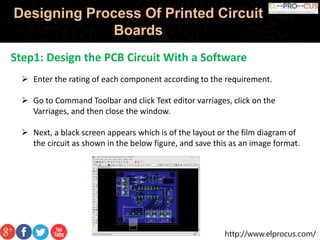 Designing process of printed circuit boards | PPTX