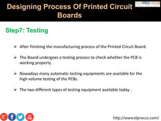 Designing process of printed circuit boards | PPTX