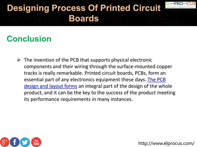 Designing process of printed circuit boards | PPTX