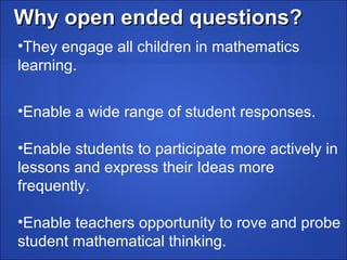 Designing quality open ended tasks | PPT