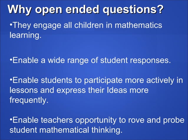 Designing quality open ended tasks | PPT