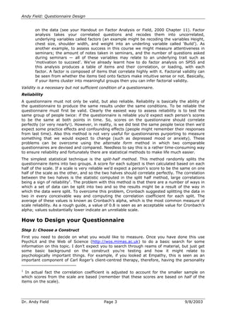 Designing questionnaires | PDF