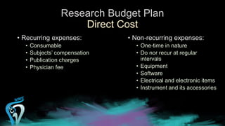 Designing Research Grant Budget | PDF
