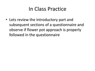Designing research questionnaire | PPTX