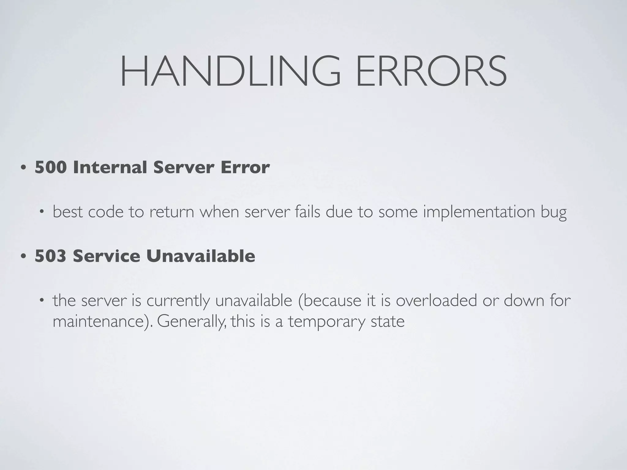 Designing a RESTful web service | KEY | Web Development | Internet