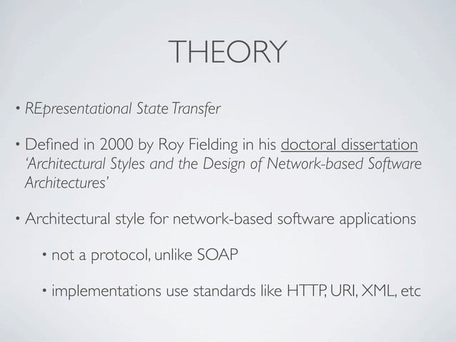 Designing a RESTful web service | KEY | Web Development | Internet
