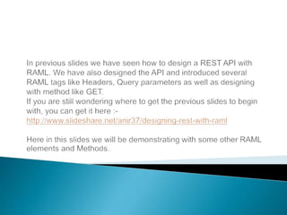 Designing rest with raml part2 | PPT