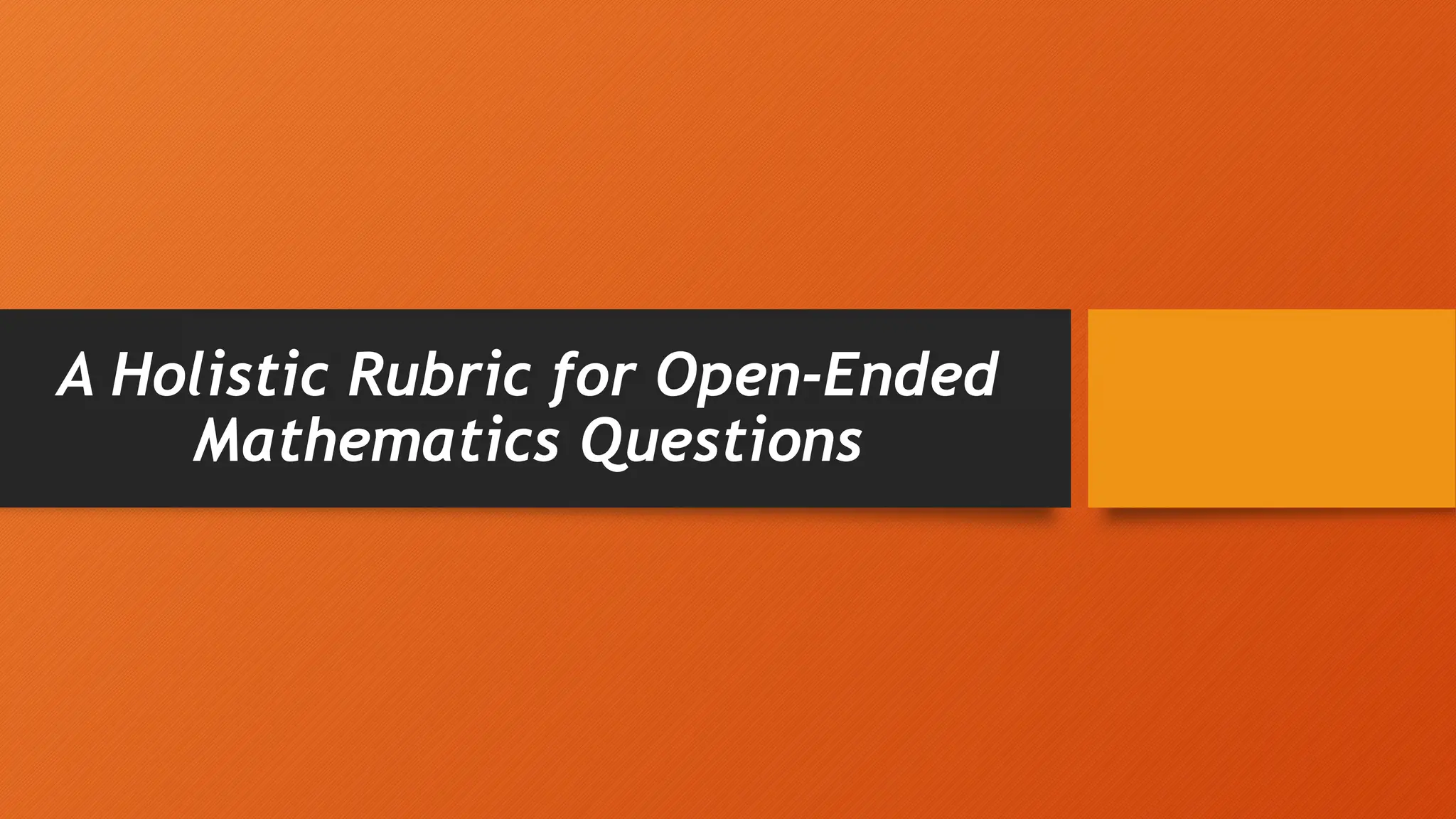 DESIGNING RUBRICS IN ASSESSMENT FOR LEARNING | PPTX