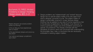 Designing solutions to wicked problems | PPTX