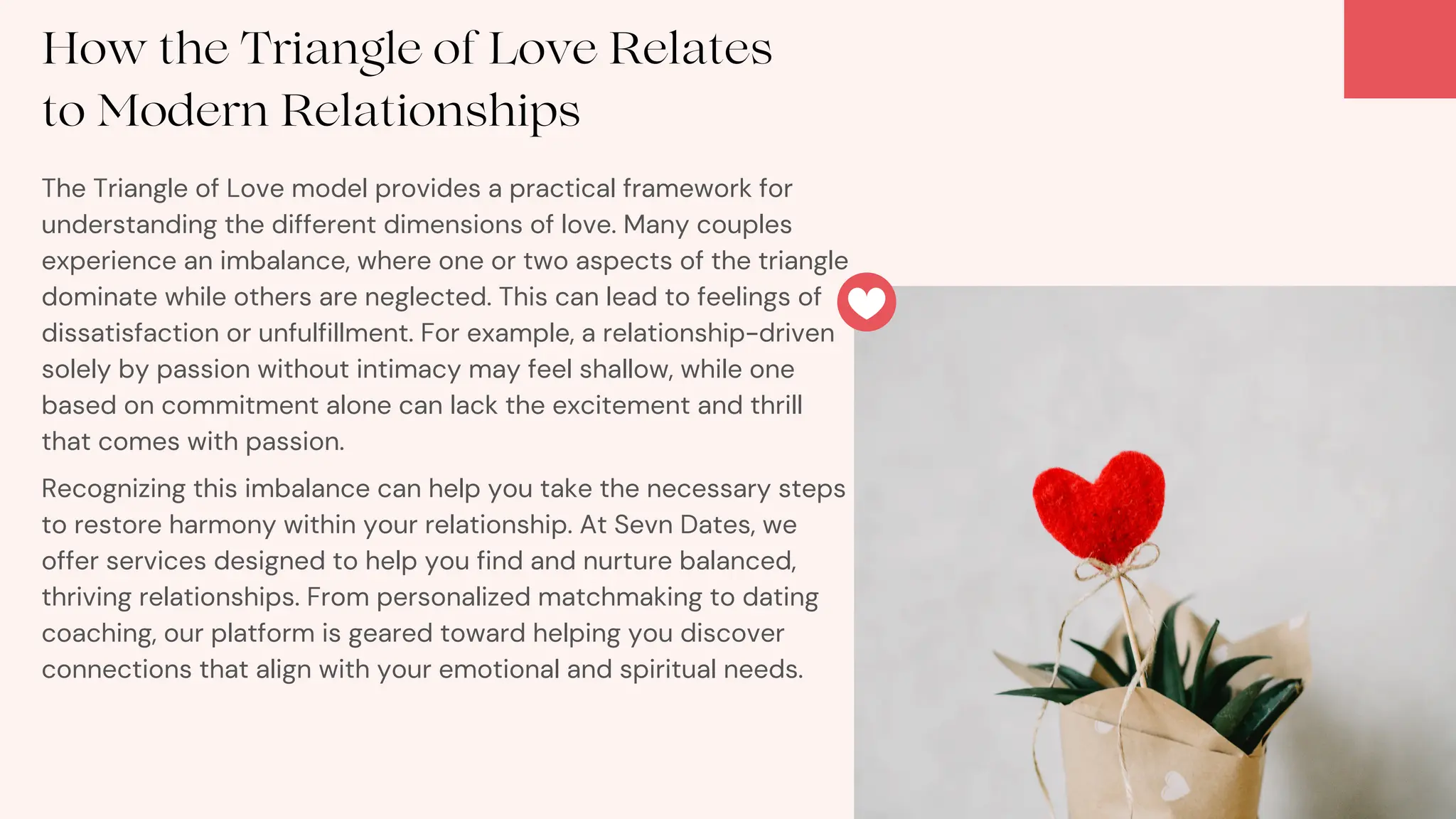Exploring the Triangle of Love | Sevn Dates | PPT