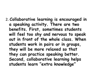 Designing speaking activities | PPTX