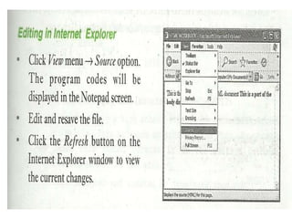 Designing static pages using html | PPTX