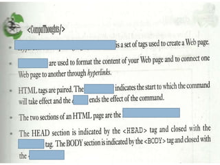 Designing static pages using html | PPTX