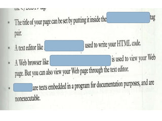 Designing static pages using html | PPTX