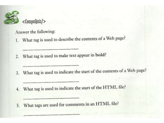 Designing static pages using html | PPTX