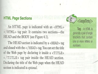 Designing static pages using html | PPTX