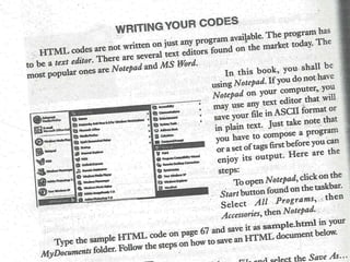 Designing static pages using html | PPTX