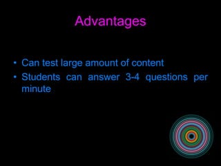 Designing tests - Pros, Cons & Tips | PPTX