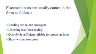 Designing Test types for ESP learner.pptx | Standardized Testing ...