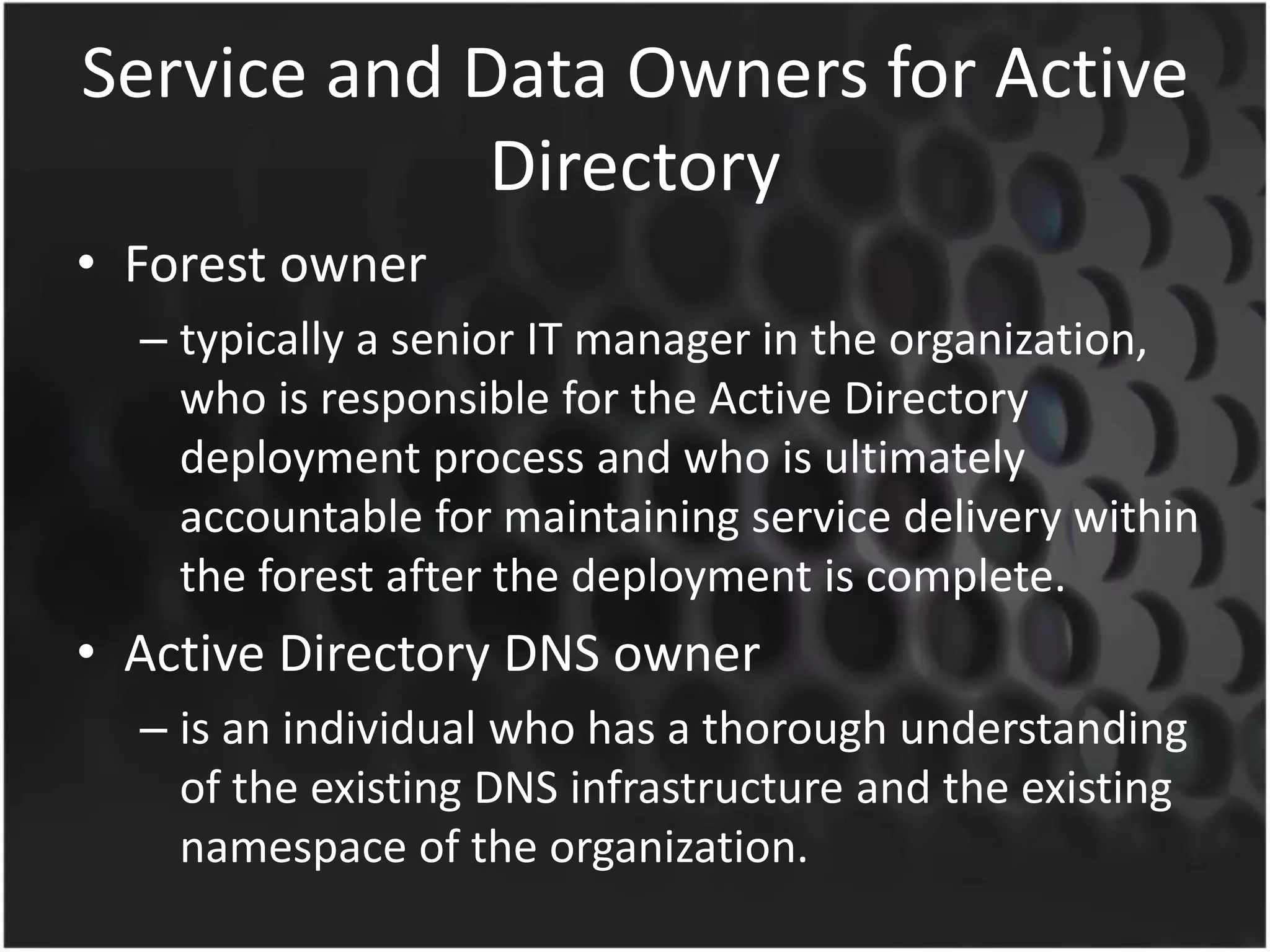 Designing the active directory logical structure | PPTX