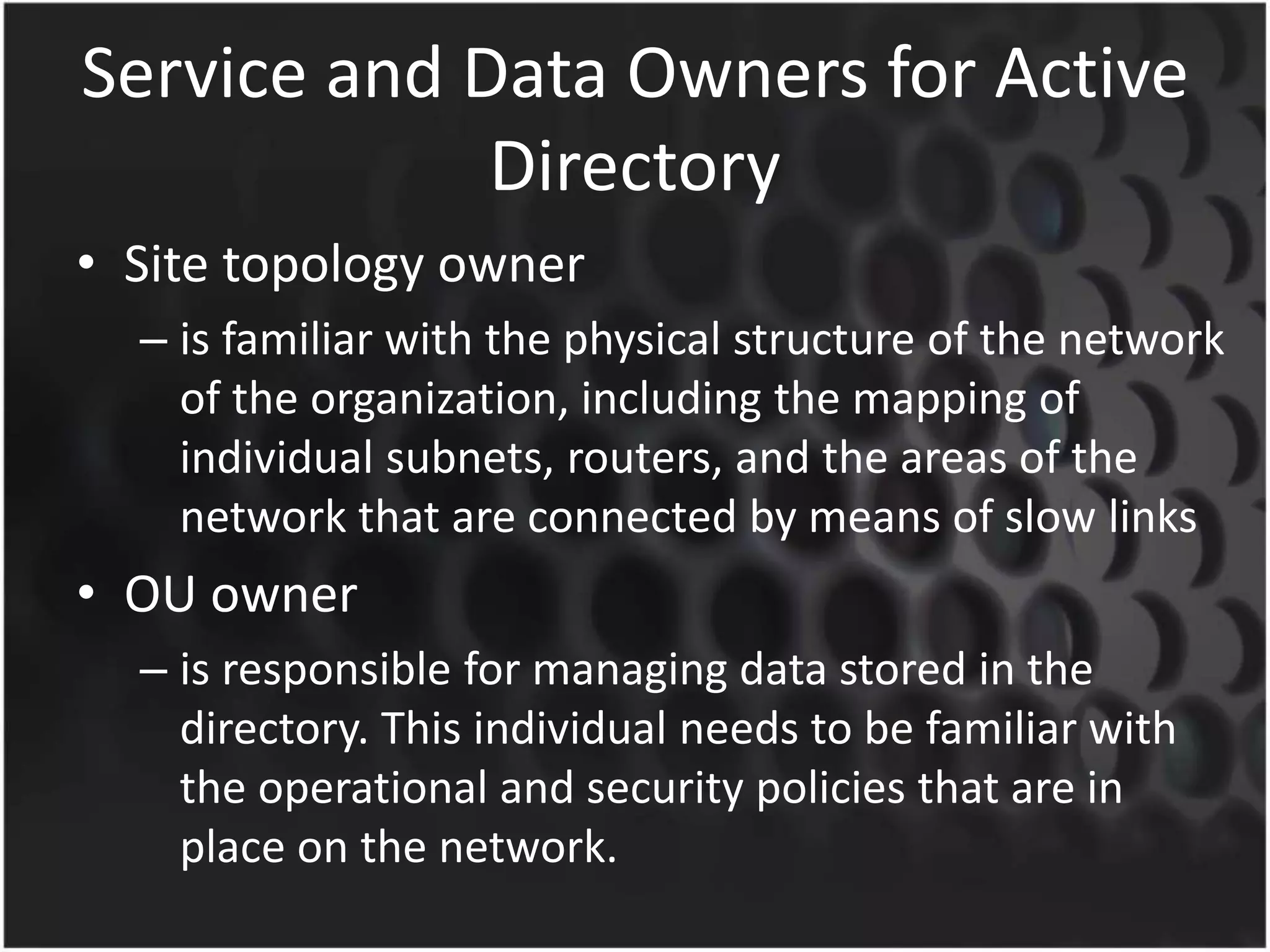 Designing the active directory logical structure | PPTX