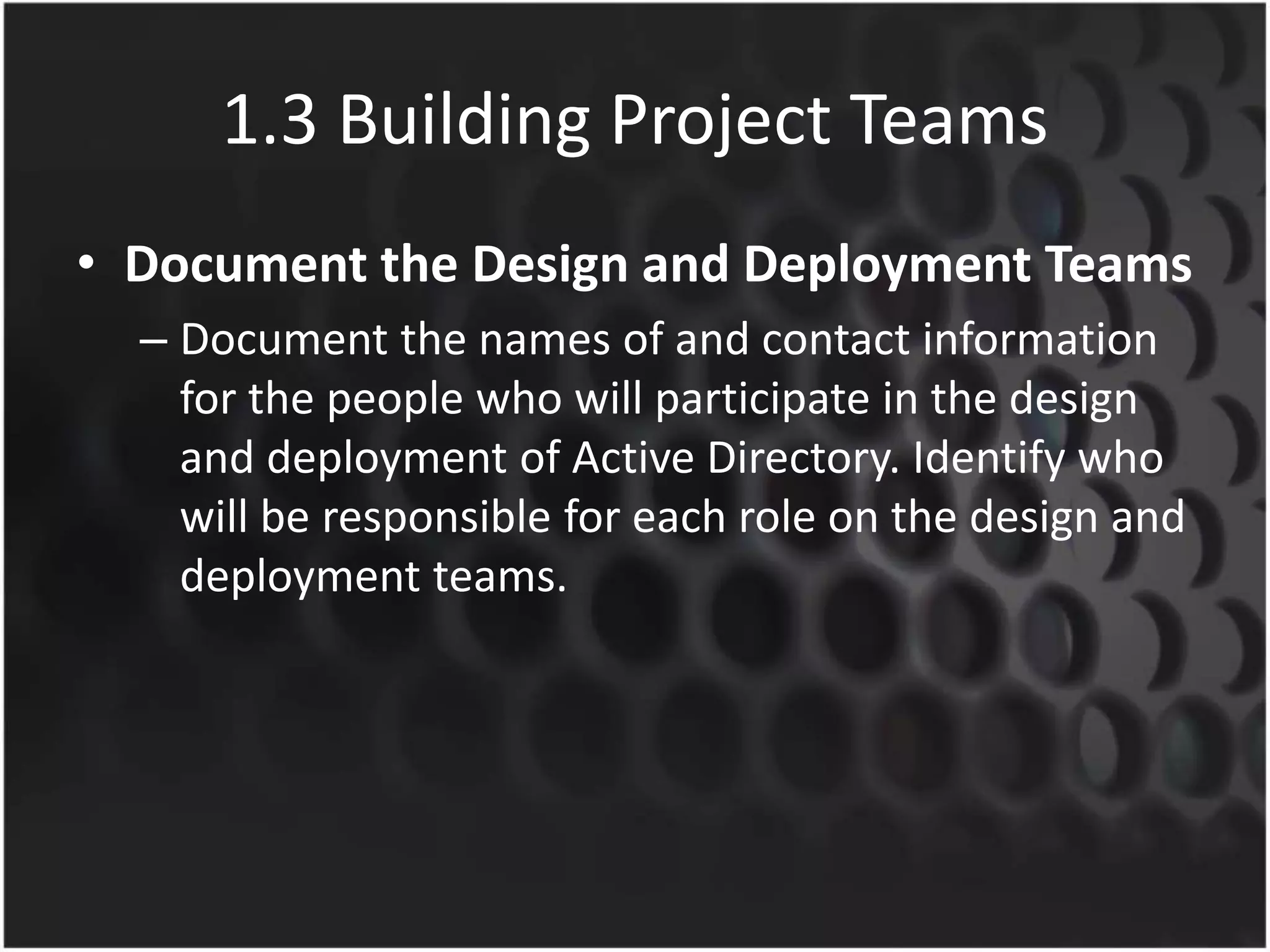 Designing the active directory logical structure | PPTX