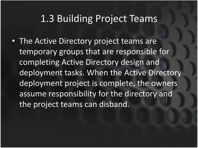 Designing The Active Directory Logical Structure Pptx Computer