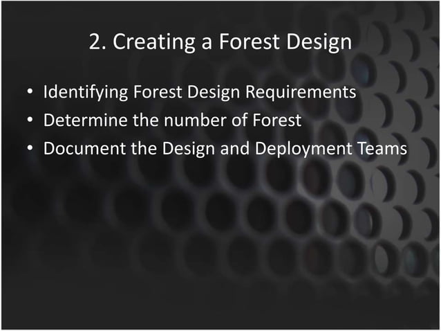 Designing the active directory logical structure | PPTX | Computer ...