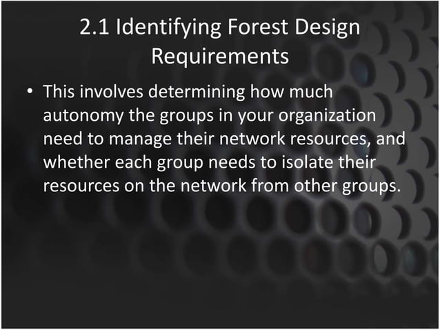 Designing The Active Directory Logical Structure Pptx Computer